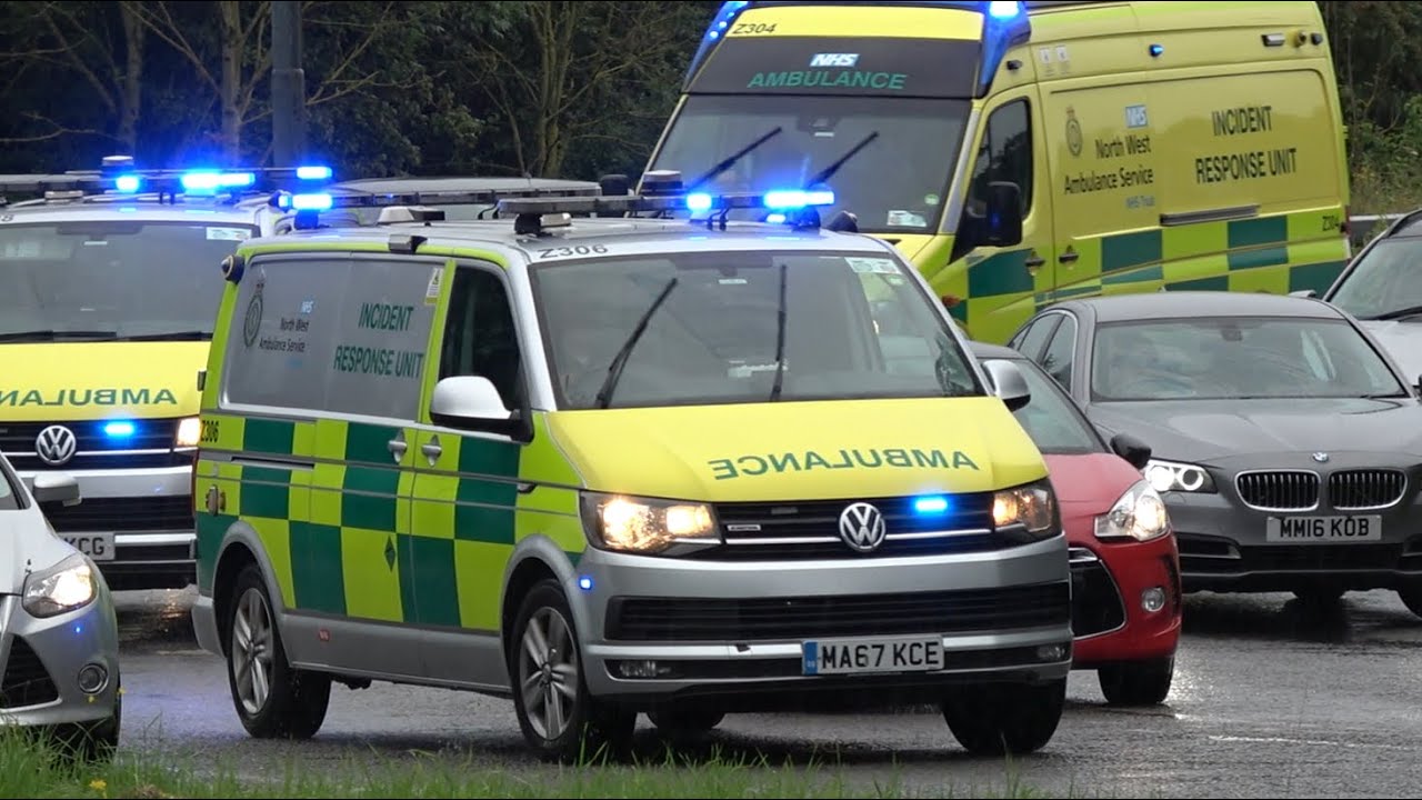 Ambulance Convoy To Plane Fire (NWAS|HART) & Fire Officer to a Gas Leak ...