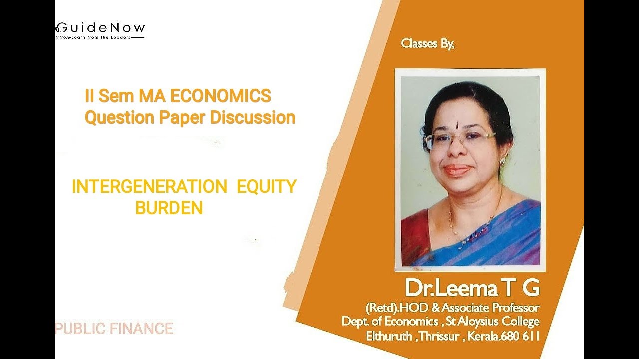 INTERGENERATION EQUITY BURDEN AND DEBT BURDEN - YouTube