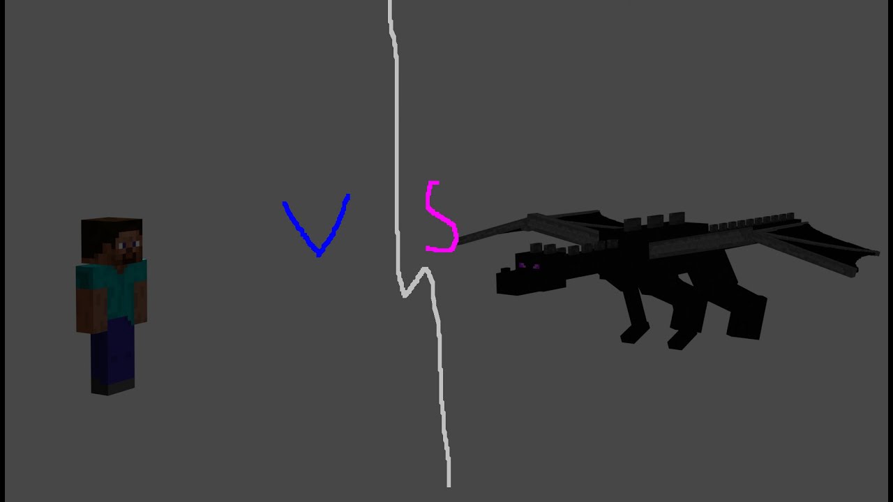 DRAGON vs steve - YouTube
