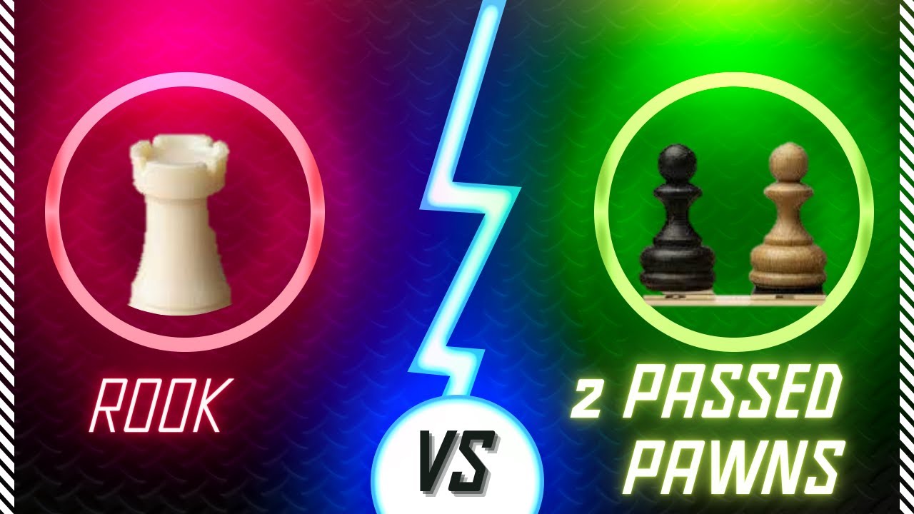 Rook vs 2 Connected passed pawns Chess endgames you must know Rook and ...