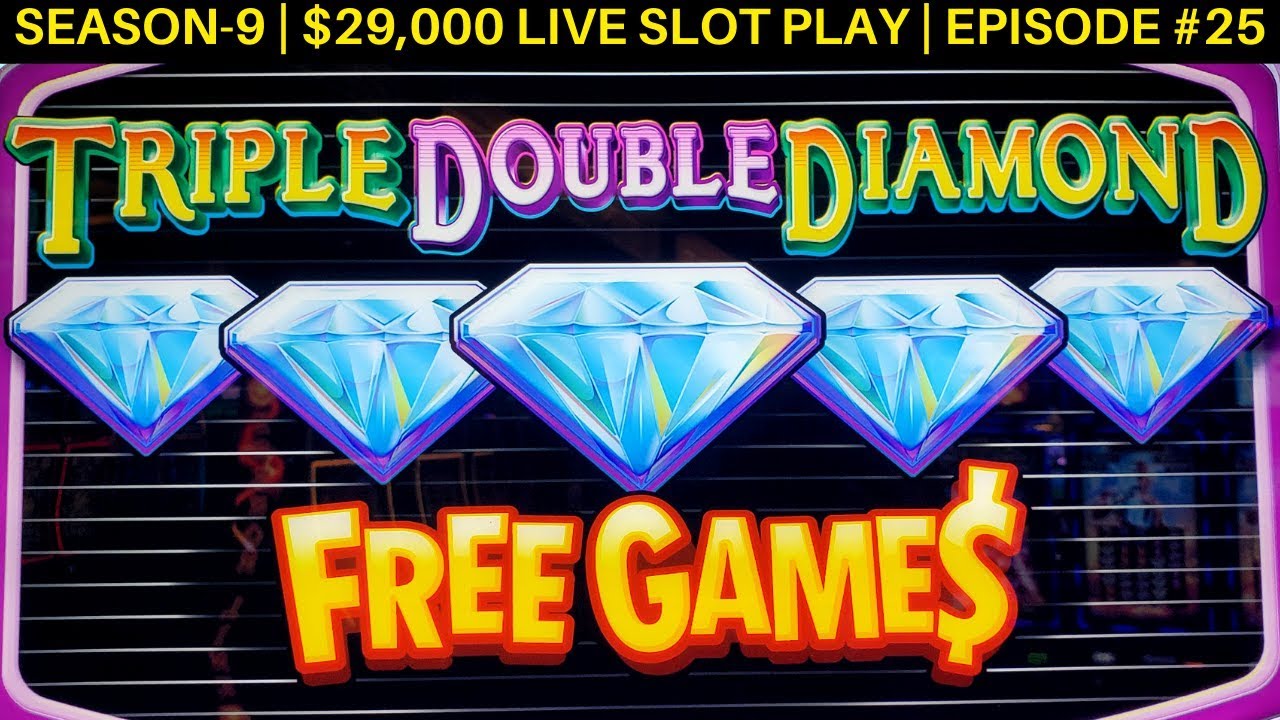 Triple Double Diamond Slot Machine $15 Max Bet Bonus & Huff N Puff ...
