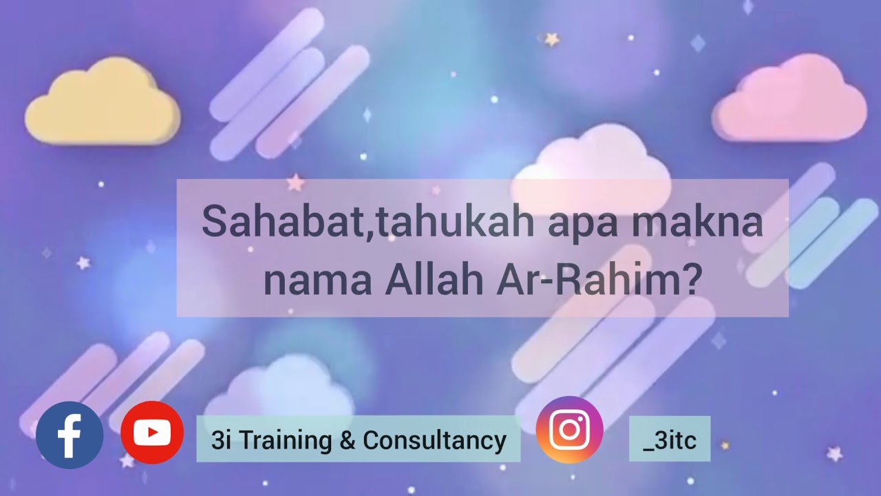 Cartoon/Kartun Muslim Asmaul Husna Ar rahim - YouTube