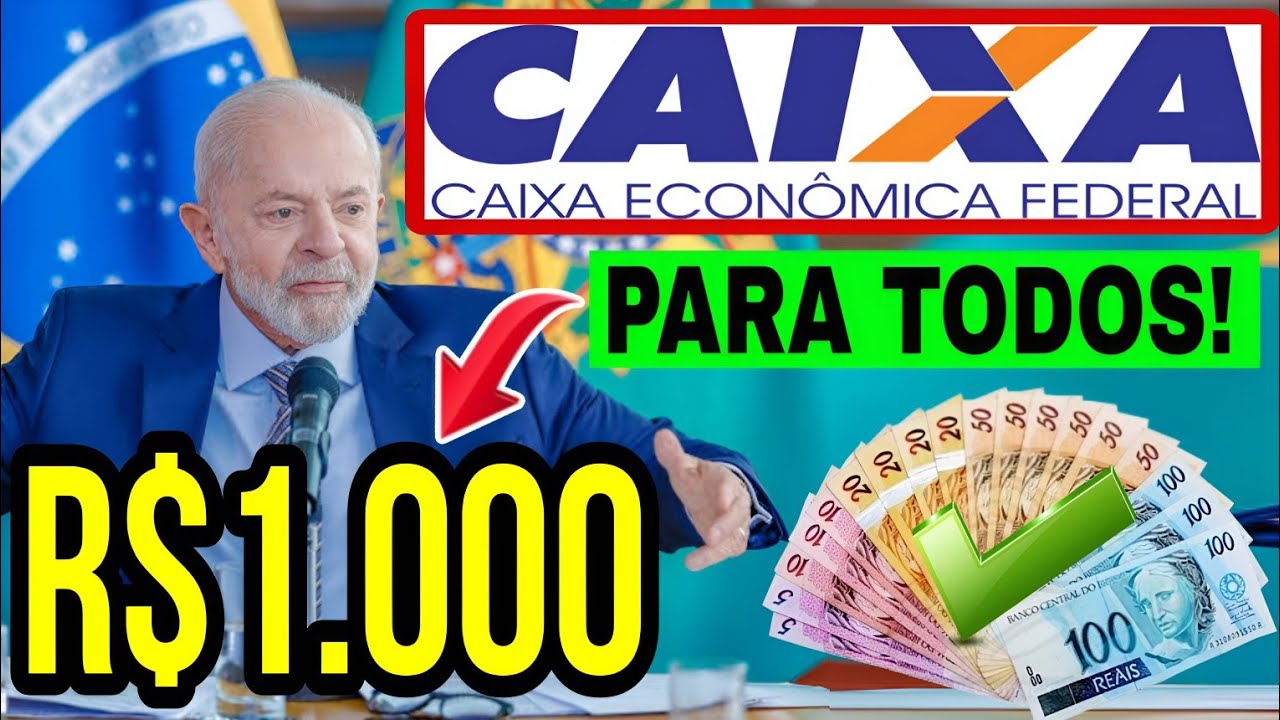 💥A Caixa liberou VALOR de R$1.000 Reais para todos agora em Janeiro ...