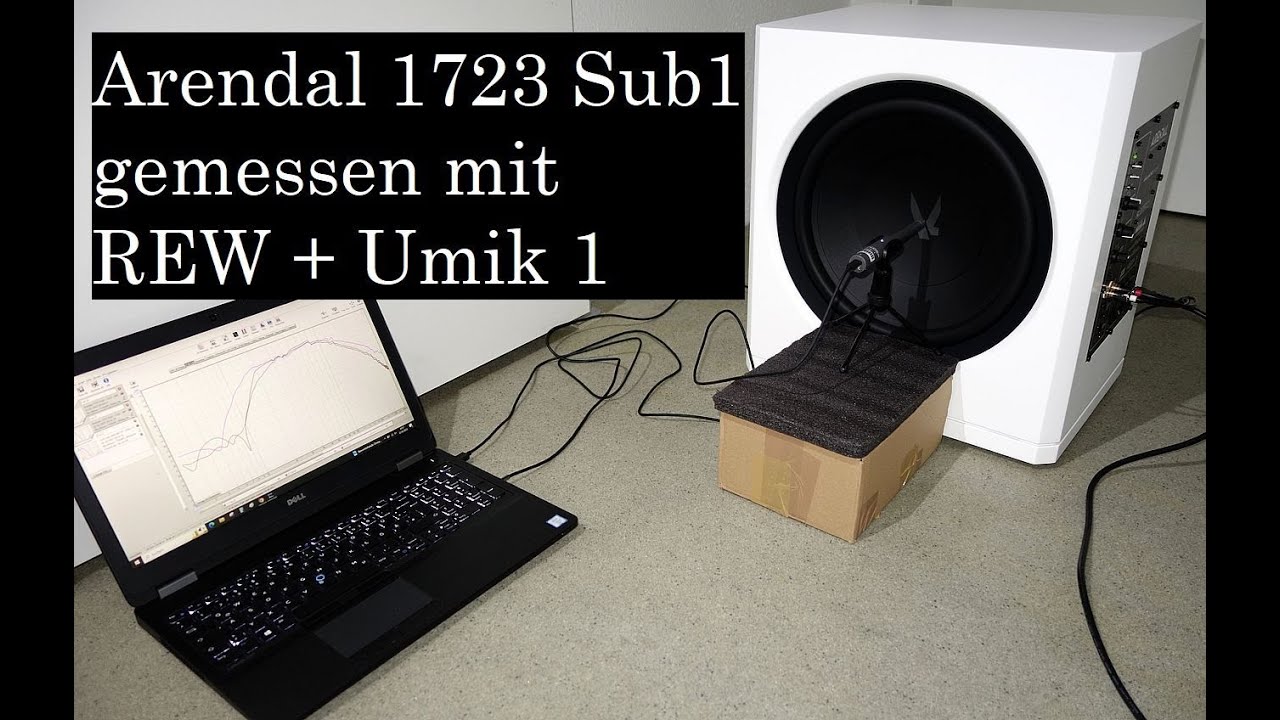 Arendal 1723 Subwoofer 1 gemessen mit REW und Umik 1 - YouTube