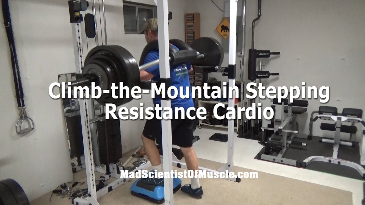 Climb-The-Mountain Stepping Progressive Resistance Cardio - YouTube