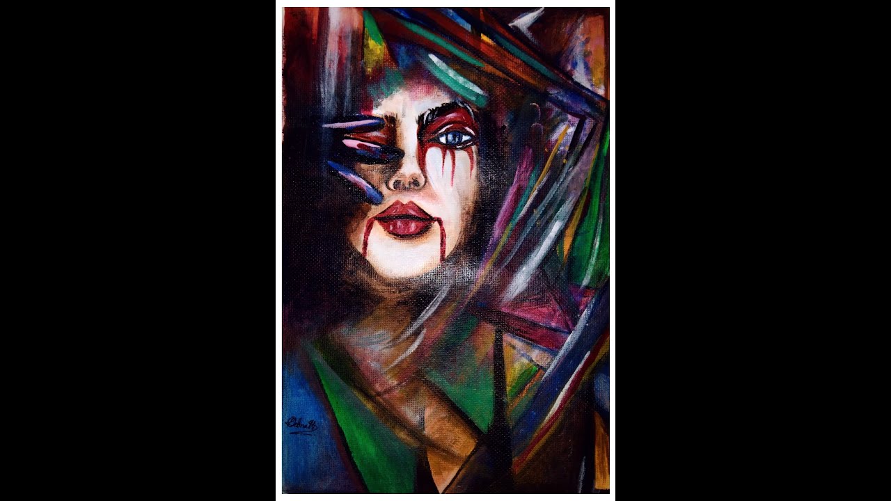 Symbolic Art Of A Oppressed Woman|| Pop Art With Abstract Background ...