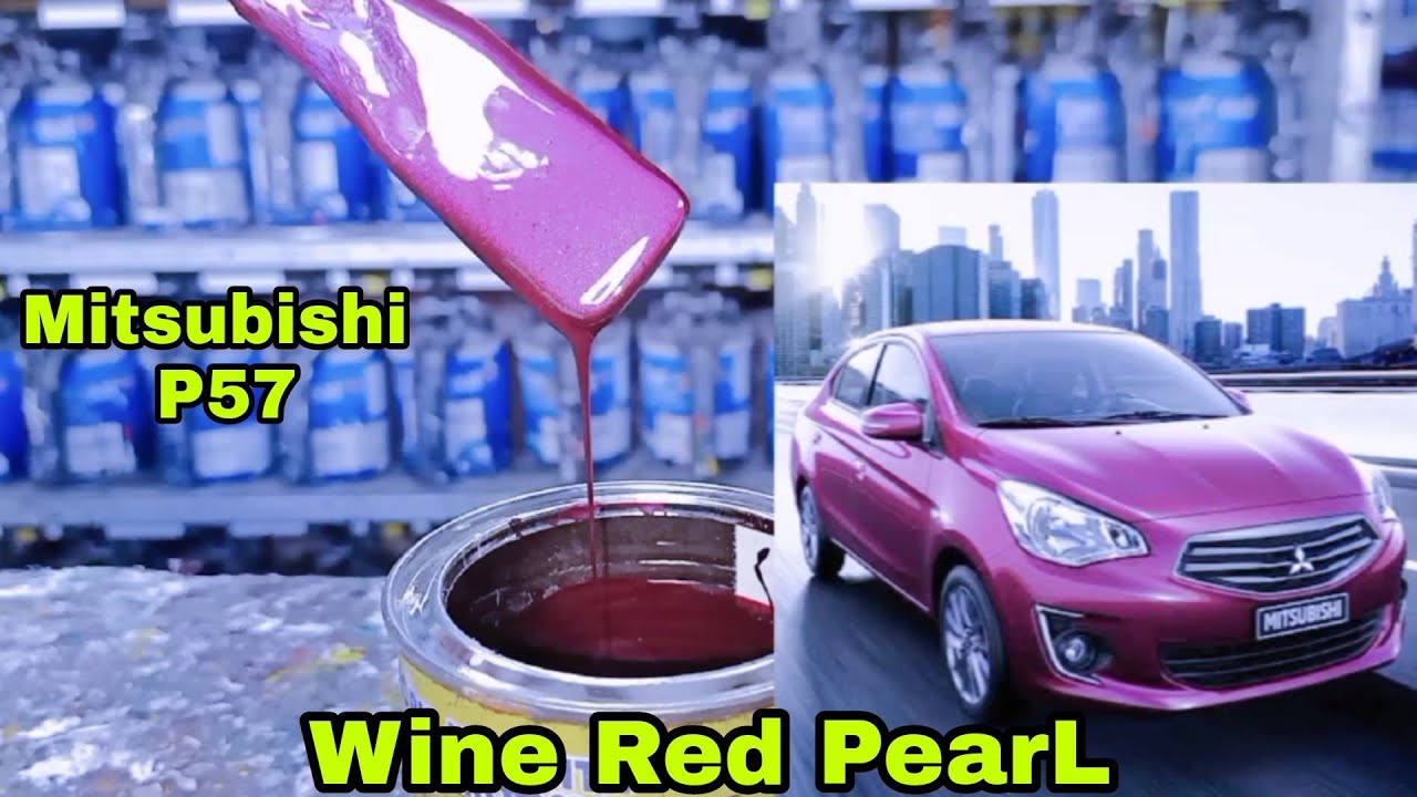 Mitsubishi Mirage G4 P57 Wine Red PearL - YouTube