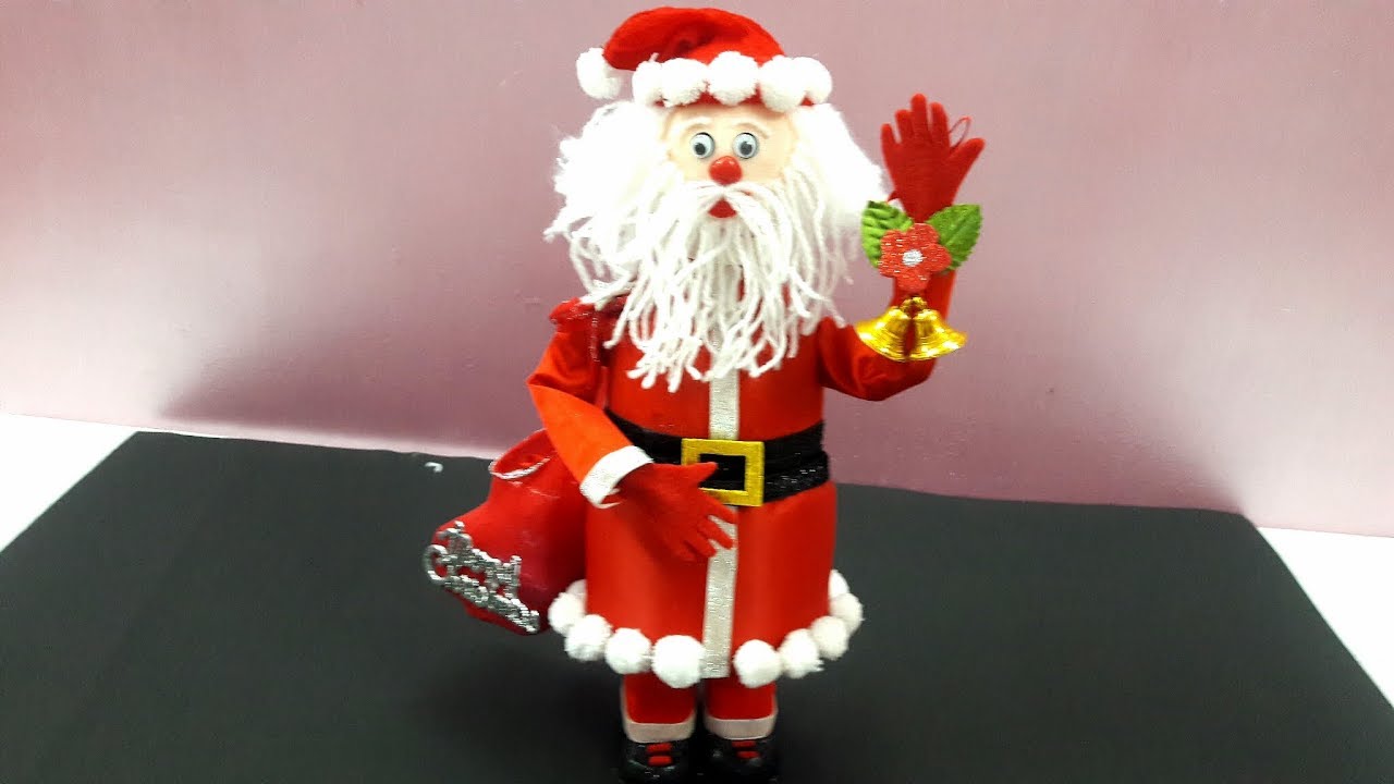 SANTA CLAUS MADE OF BOTTLE - YouTube