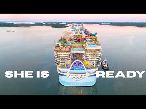 World's Largest Cruise Ship LEGEND OF THE SEAS Departs Finland  | Epic Drone Footage