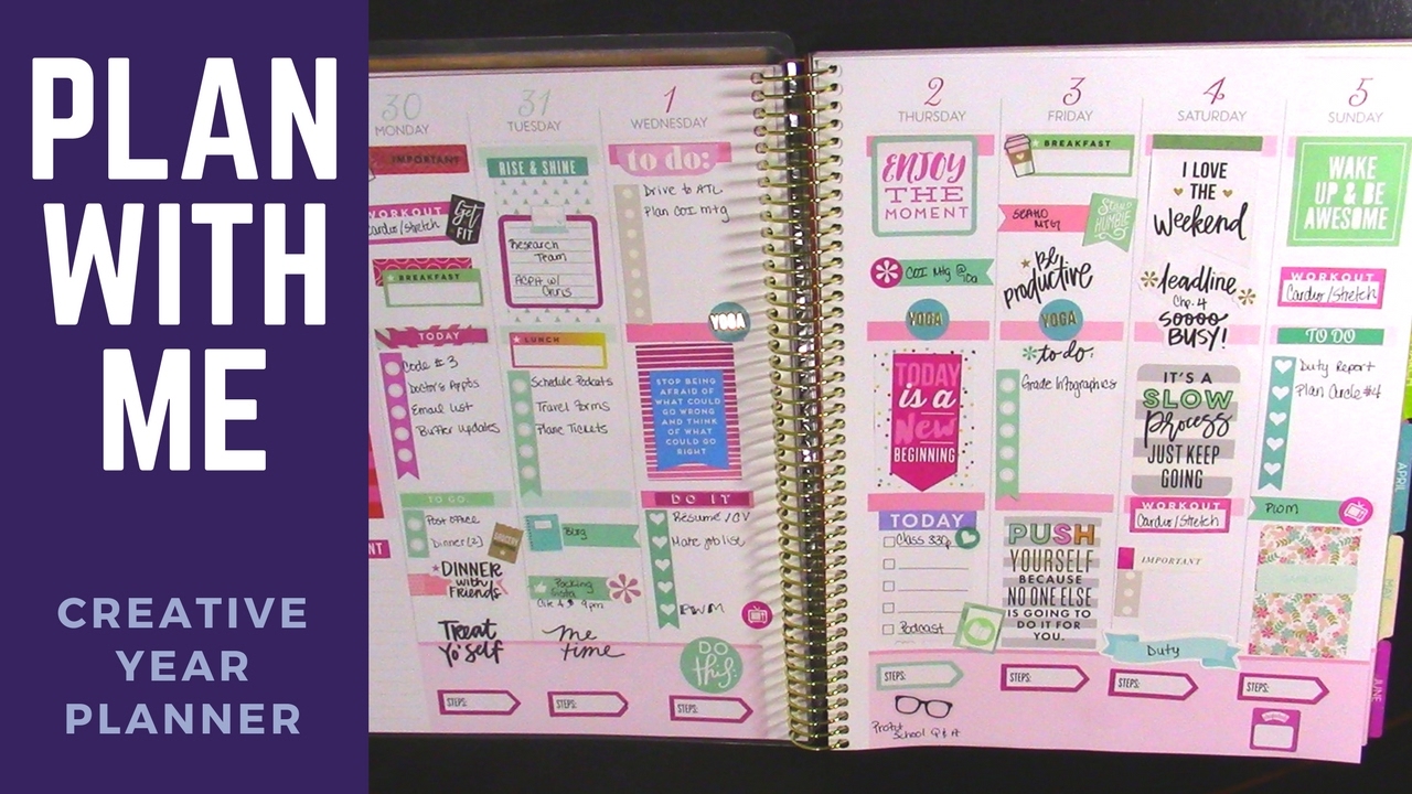 Plan With Me | Recollections Creative Year Planner | Jan 30 - YouTube