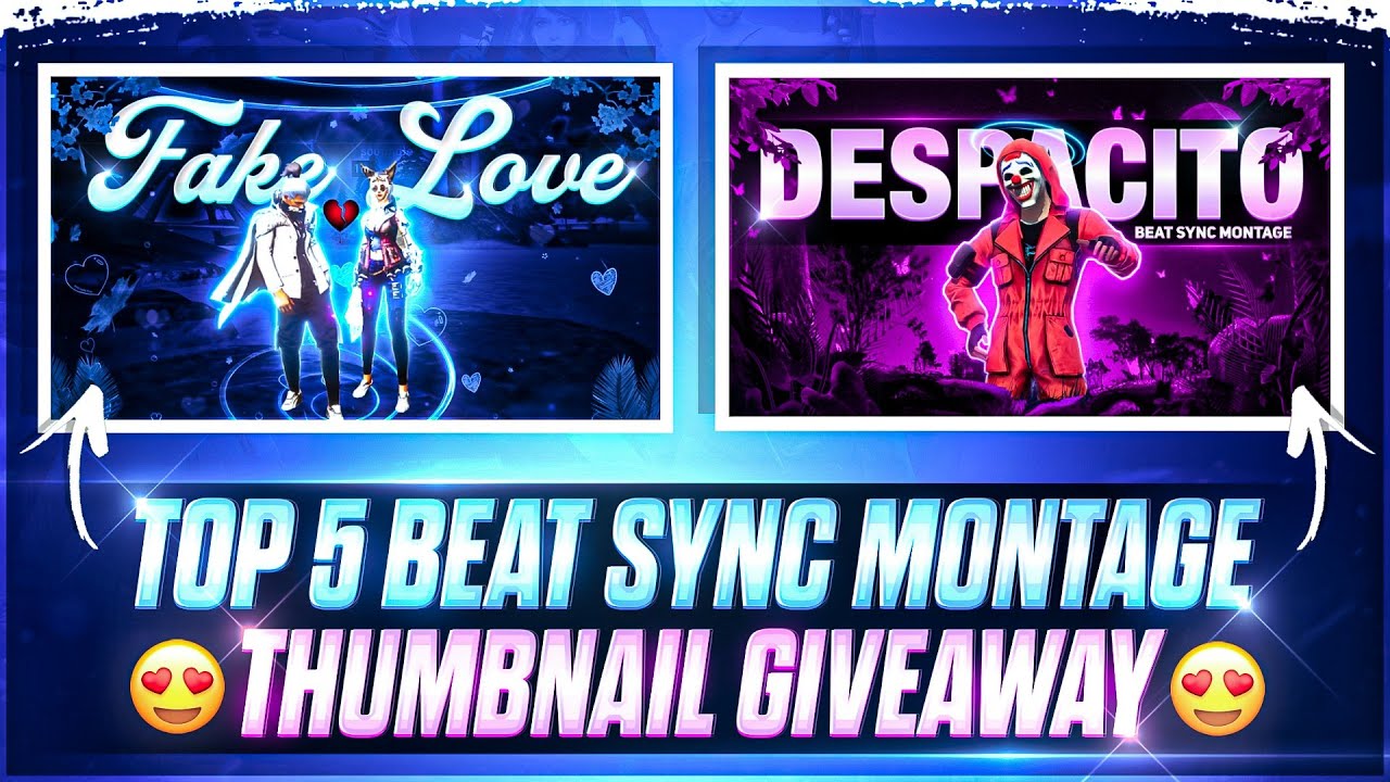 Premium Beat Sync Montage Thumbnail Download | Free2use | Top 5 Beat ...