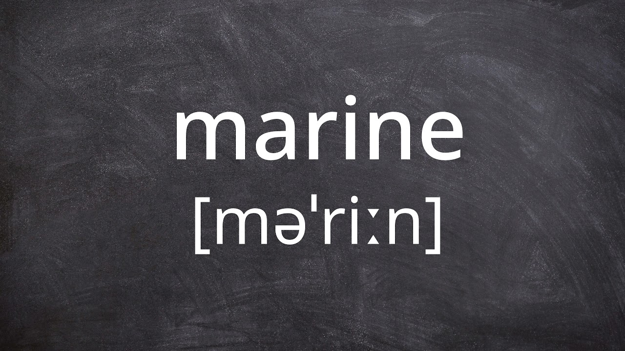 MARINE Pronunciation In American English YouTube MARINE Pronunciation In American English YouTube