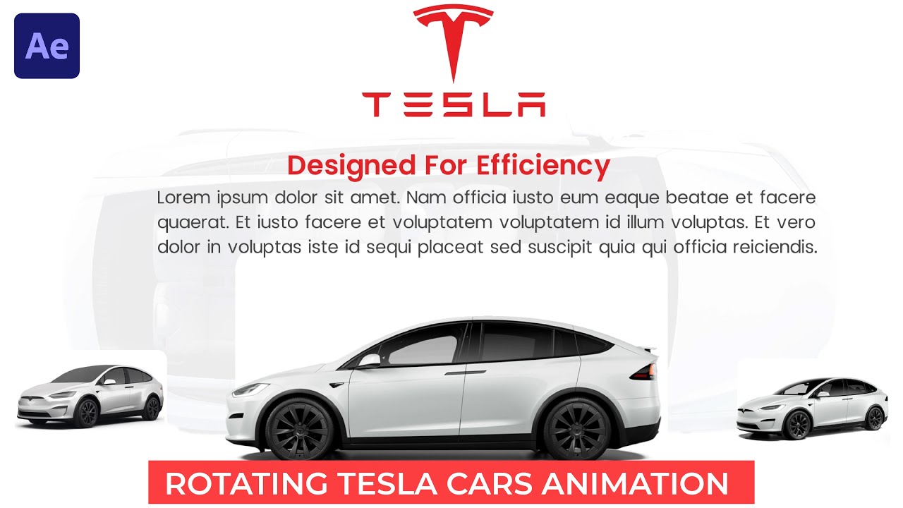 How To Create a Tesla Car Image Slider In After Effects - YouTube