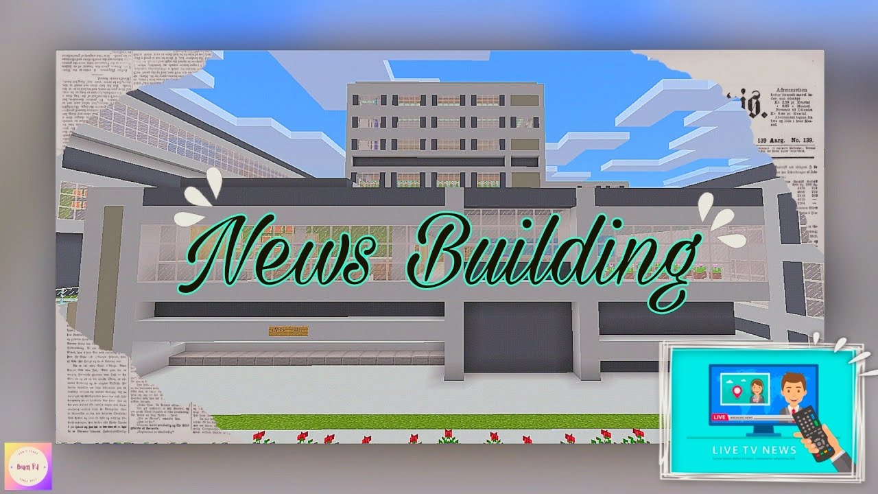 Minecraft: News Building 🏢📺 | Bum Pd - YouTube