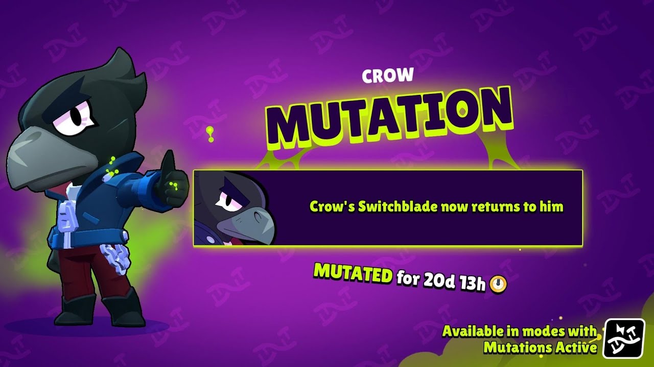 Crow Mutation Gameplay Brawl Stars Youtube