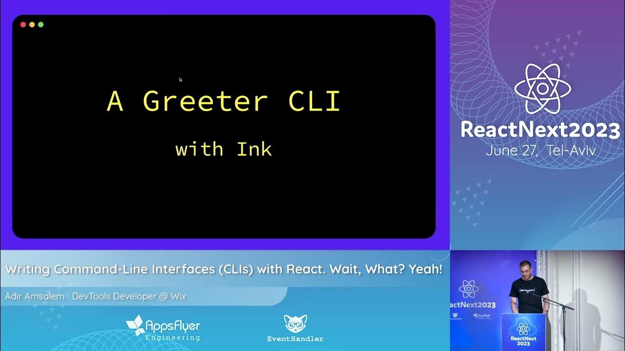 Adir Amsalem @ ReactNext '23 | Writing command-line interfaces (CLIs) with React. Wait, what ...