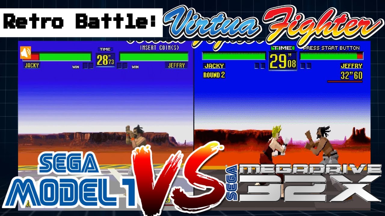 Virtua Fighter Sega Model 1 vs Sega 32X - YouTube