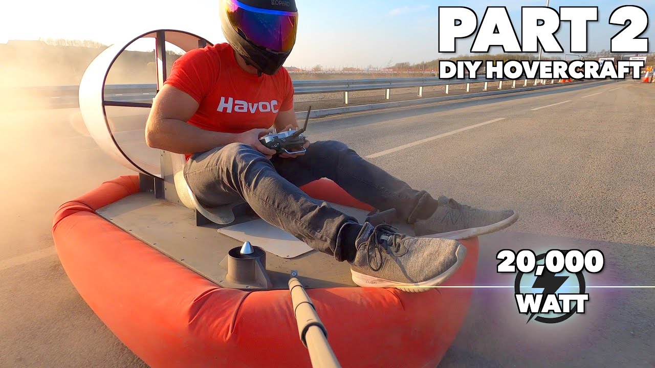 DIY Electric Hovercraft Part 2, How To Build Hoverboard You Can Ride On ...