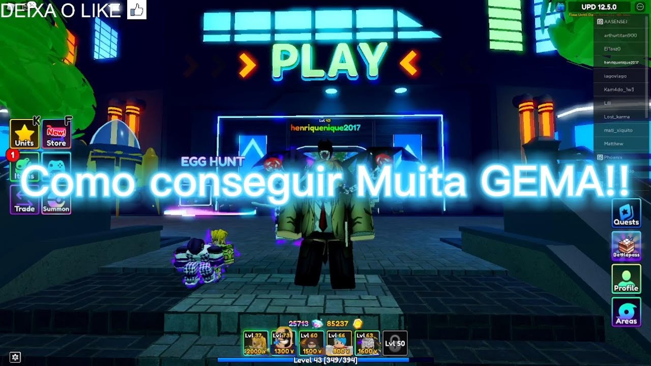 Como conseguir Muita GEMA!! roblox - YouTube