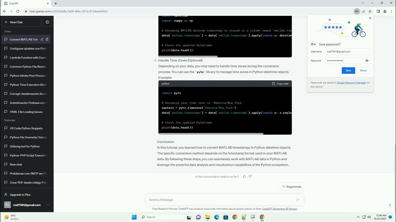 Unable to convert Matlab Timestamp to datetime in Python - YouTube
