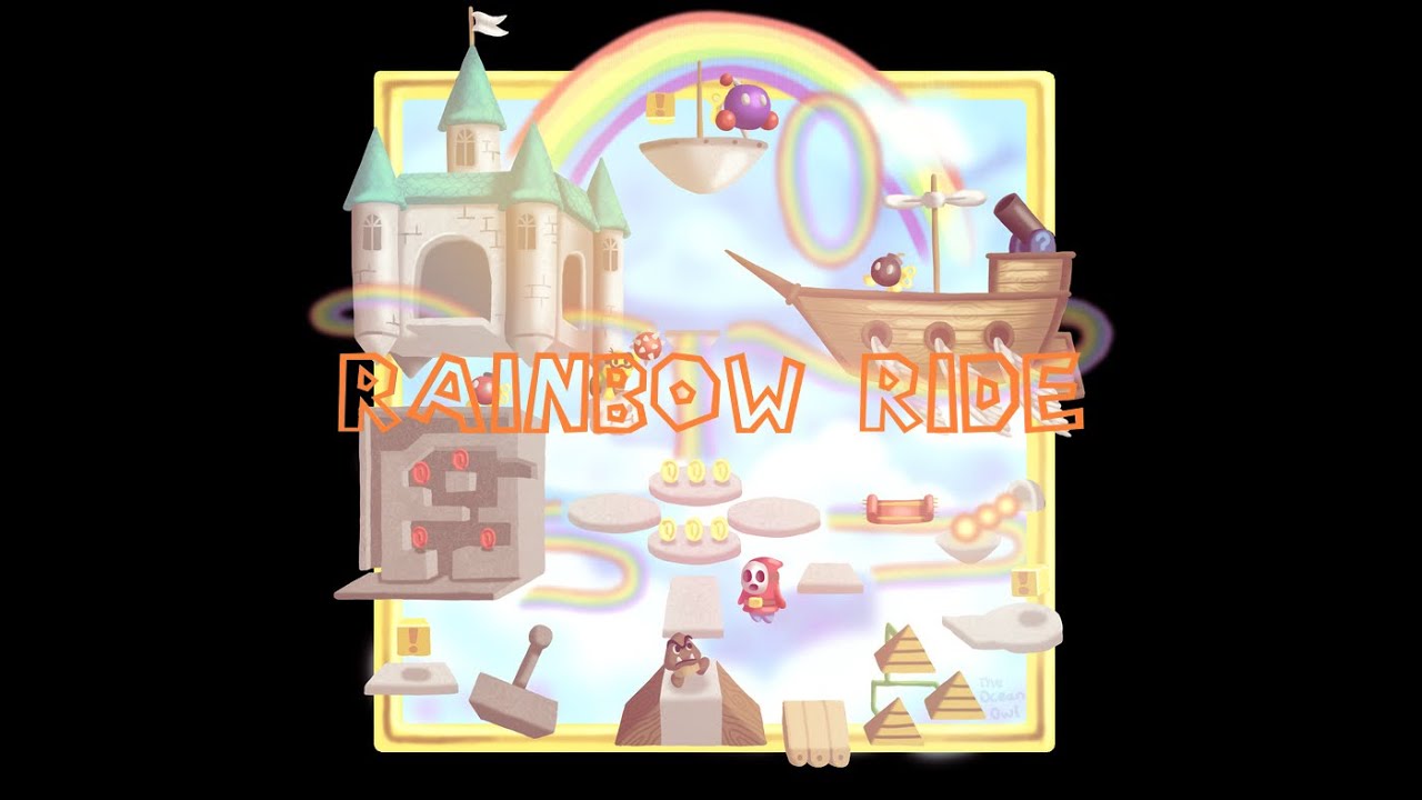Super Mario 64 Course 15 Rainbow Ride #Yomequedoencasa - YouTube