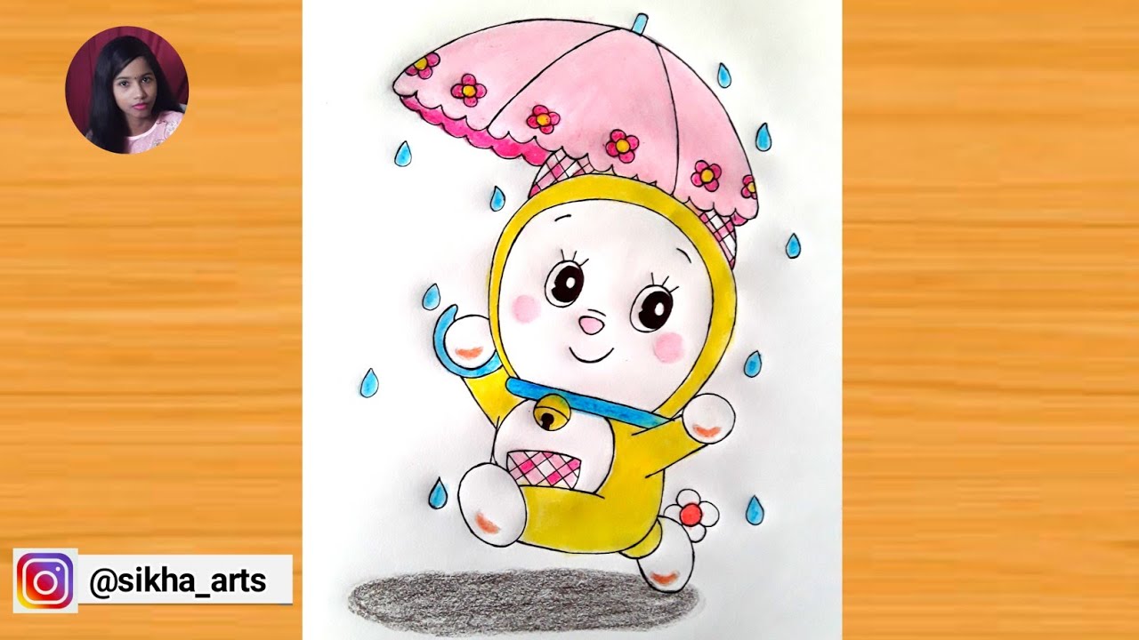 How to draw Dorami step by step || Dorami drawing || Dorami drawing ...