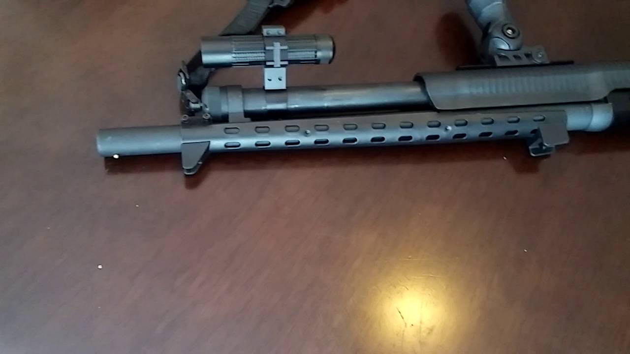 Savage stevens 320 pump action shotgun w/ mods - YouTube