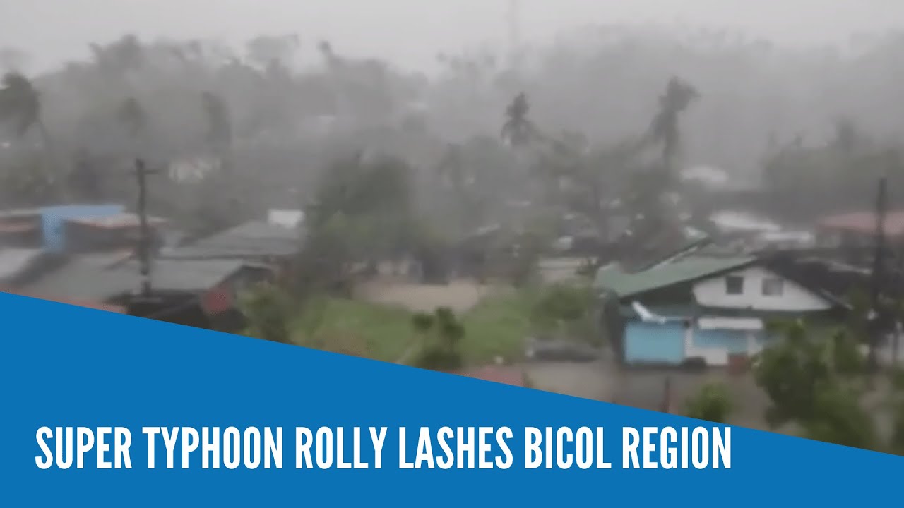 Super Typhoon Rolly lashes Bicol Region - YouTube