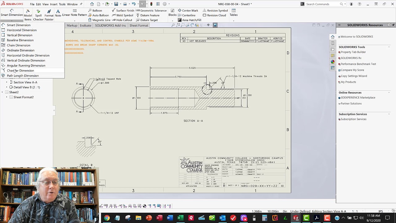 NRG YYY XX 04 Thread Relief Solidworks Drawing YouTube NRG YYY XX 04 Thread Relief Solidworks Drawing YouTube
