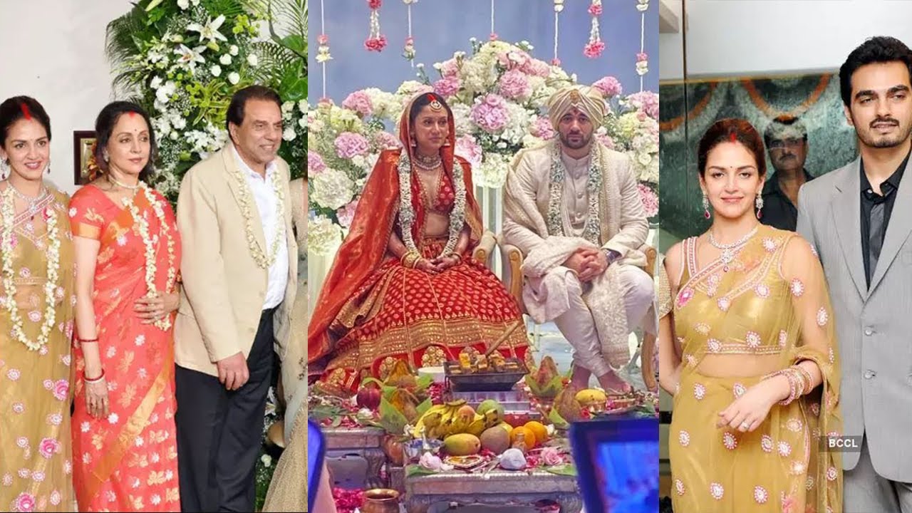 Hema Malini ji Dharmendra,Esha Deol at Sunny Deol's Son Karan Deol's ...