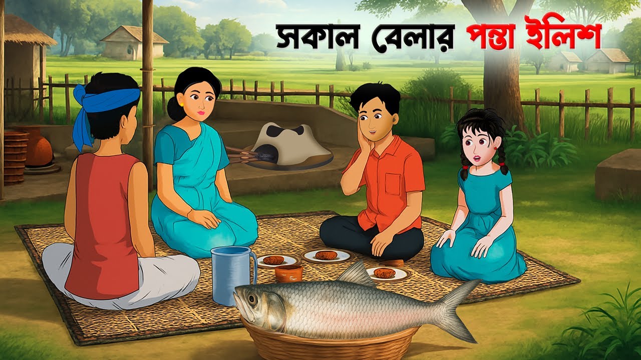 সকাল বেলার পান্তা ইলিশ | Shokal Belar Panta Ilish | Bengali Cartoon | Wahid Creation Golpo - YouTube