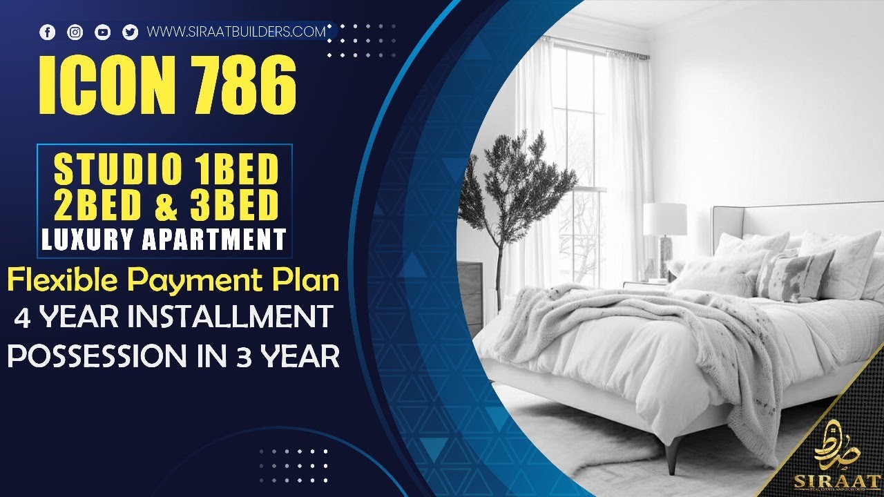 Studio ,1Bed 2Bed And 3bed Apartment | On 4 Year Easy Installment | Bahria Town Karachi | SRB ...