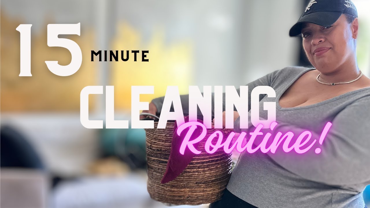 15 Minute Quick And Easy Living Room Cleaning Routine Youtube