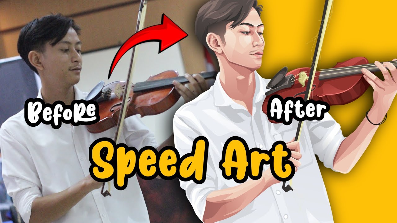Speed Art Muka sendiri... - YouTube