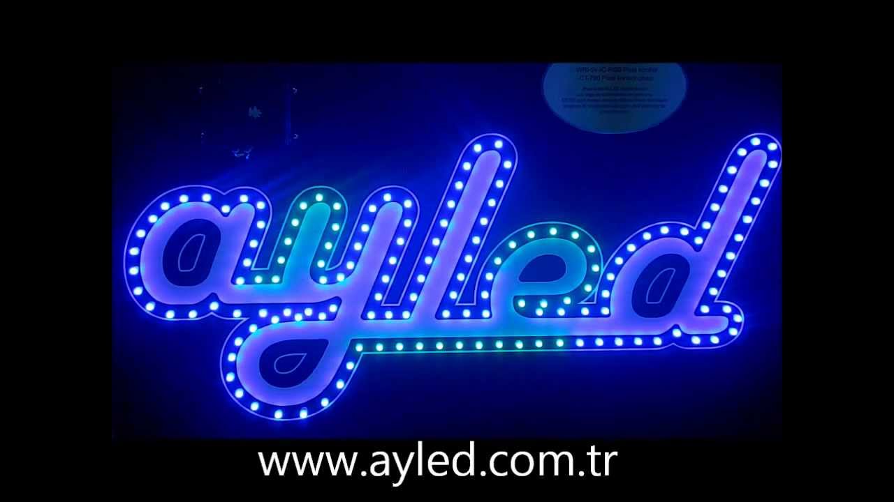Pixel LED Tabela - ayLED Çizgisel - YouTube