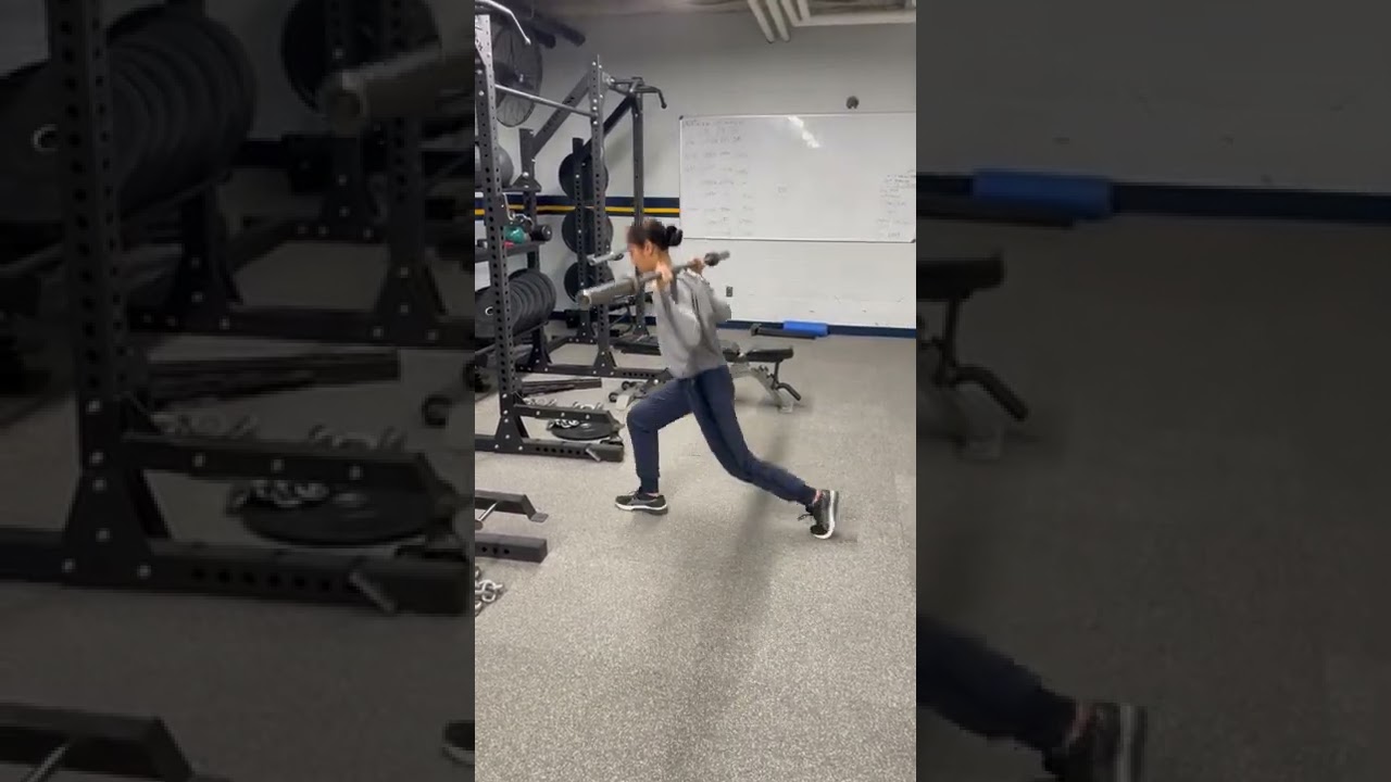 Barbell Alternating Split Squat Jumps - YouTube