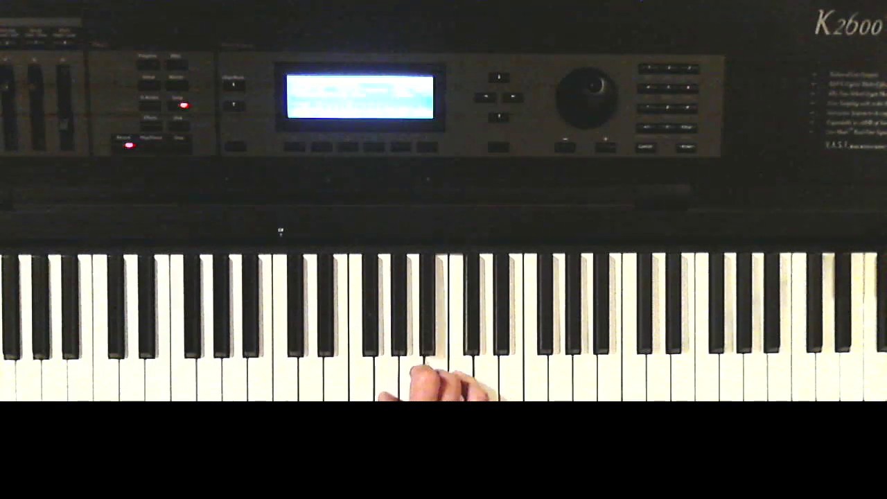 Kurzweil K2600 sequencer live recording improvisation demo - YouTube