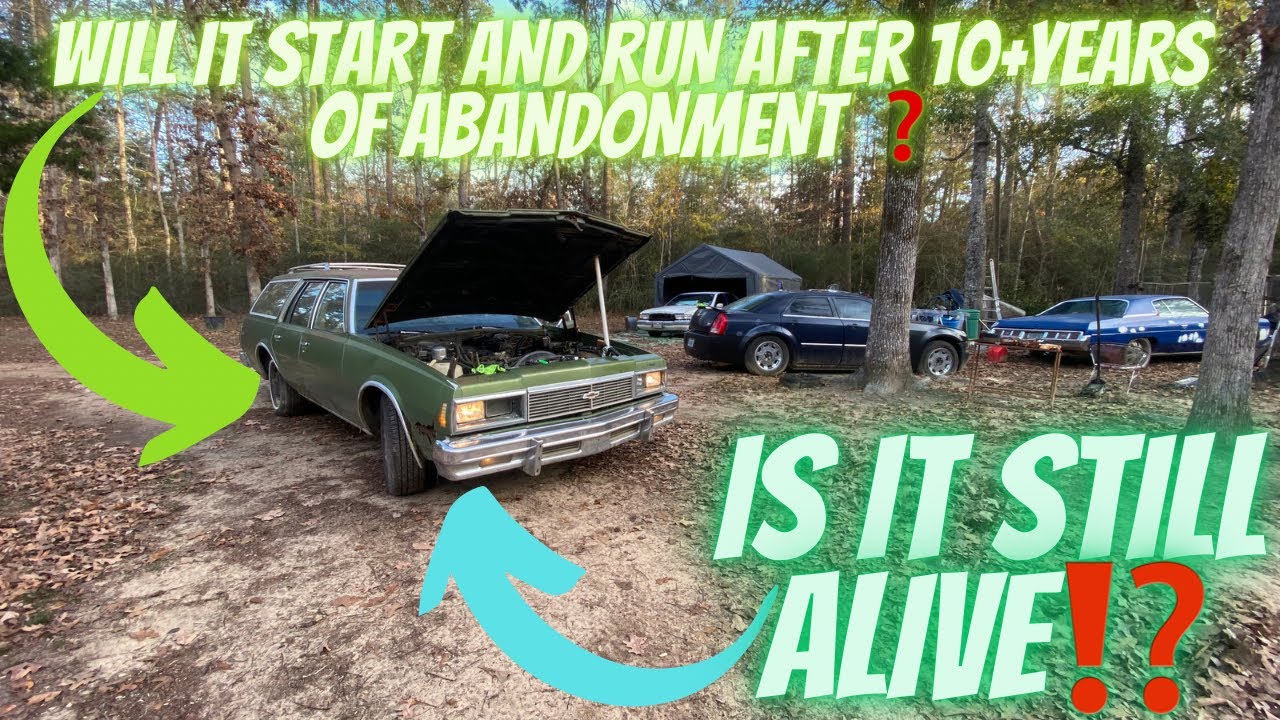 WILL THIS RARE 1979 BOX CHEVY IMPALA STATION WAGON START & RUN AFTER 10 ...