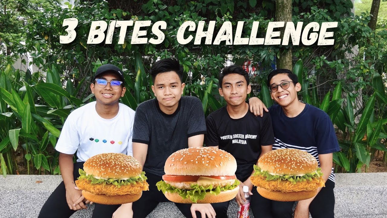 3 BITES CHALLENGE!!! - YouTube