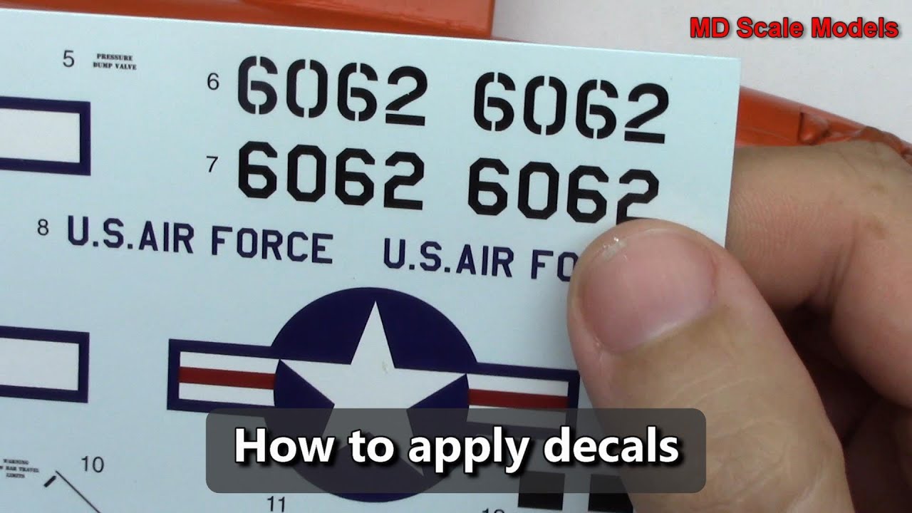 How to apply decals to a plastic model kit - YouTube