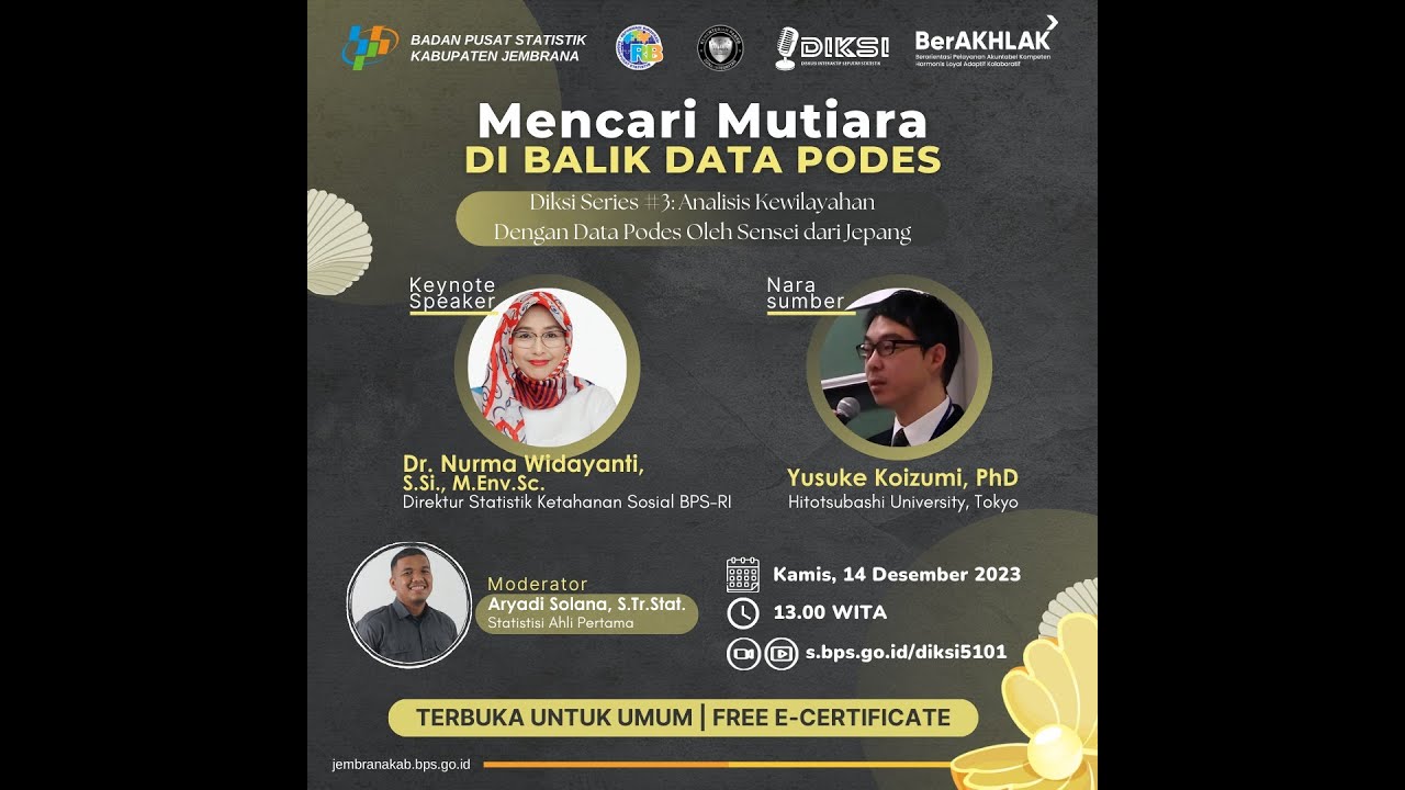 Diksi Series 3 : Mencari Mutiara Dibalik Data Podes Bersama Sensei dari ...