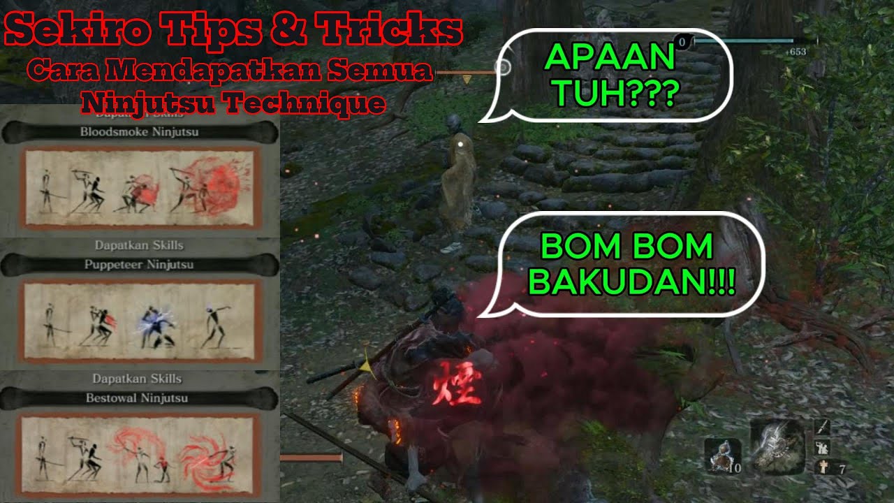 Cara Mendapatkan Semua Ninjutsu Technique Dan Penggunaannya - Sekiro ...