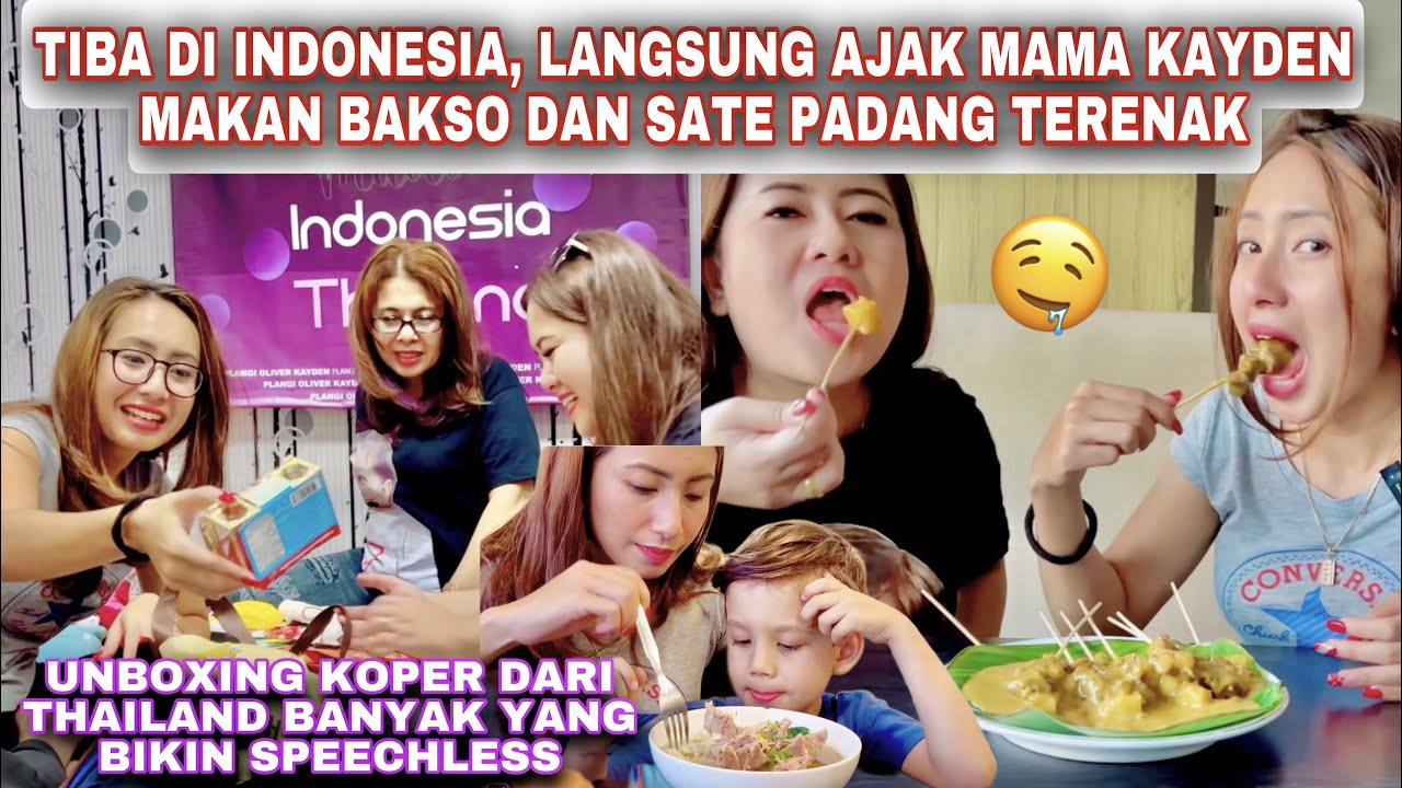 MAMA KAYDEN KALAP MAKAN SATE PADANG DAN BAKSO DAN SPEECHLESS PAS ...