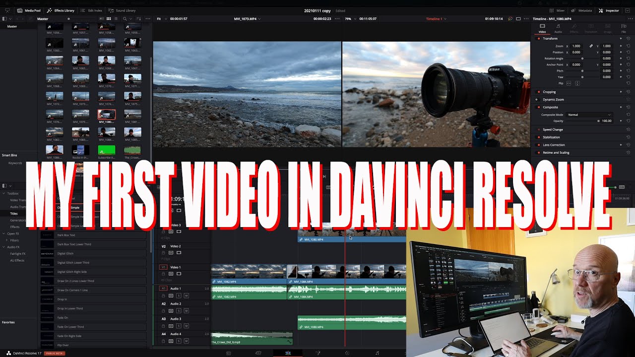 My First Video in Davinci Resolve - YouTube