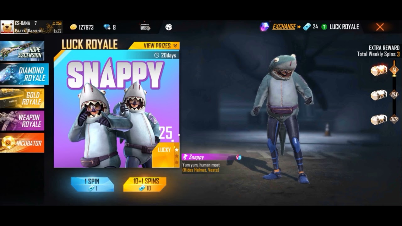 NEW DIAMOND ROYALS || NEW TRICK|| SNAPPY NEW BUNDEL ||FREE FIRE - YouTube