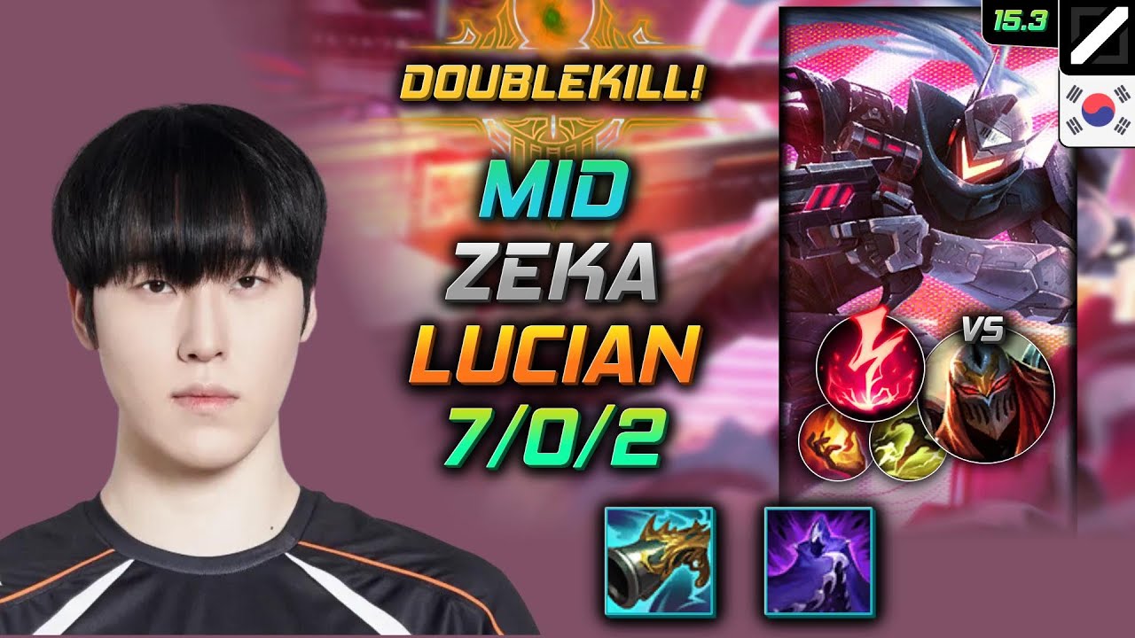 Lucian Mid Build Zeka The Collector Electrocute - LOL KR Challenger ...