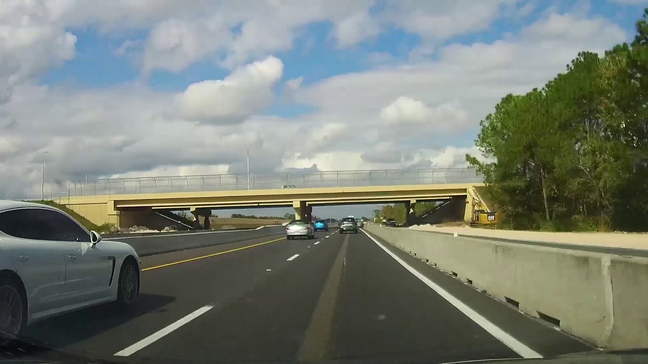 Driving Through Road Construction on Florida's Turnpike in Orlando ...