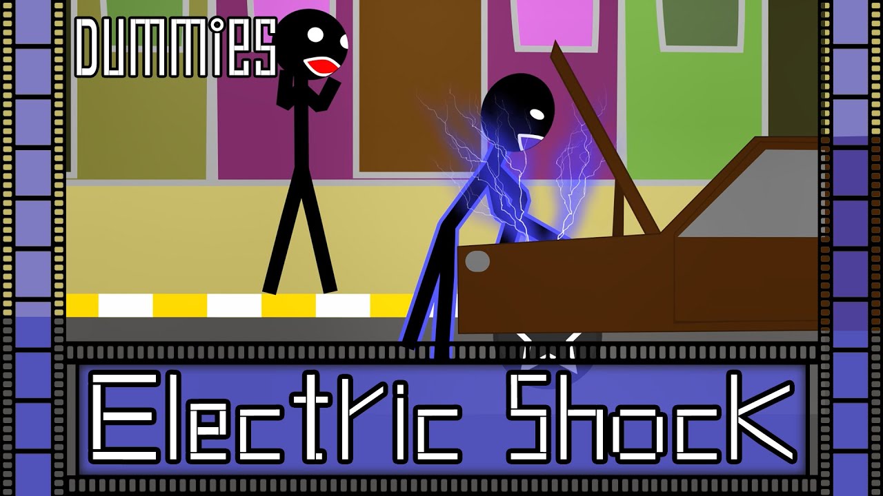 Electric shock in The World of Dummies , Cartoon , animation , 2D ...