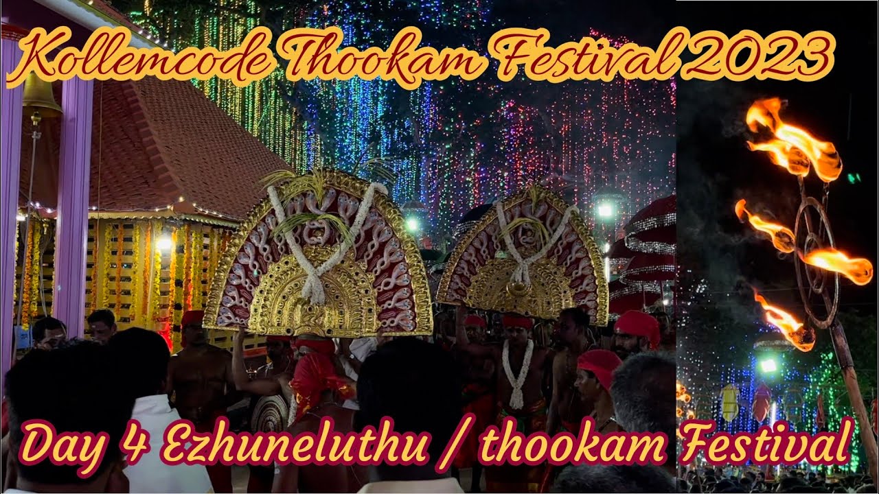 Kollemcode Temple festival 2023 | Day 4 ezhuneluthu | Day 4 ...