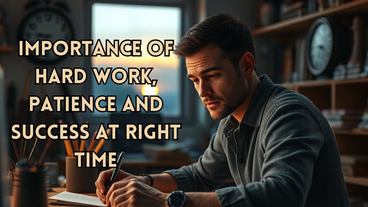 Importance of hard work, patience and success at right time | Words of ...
